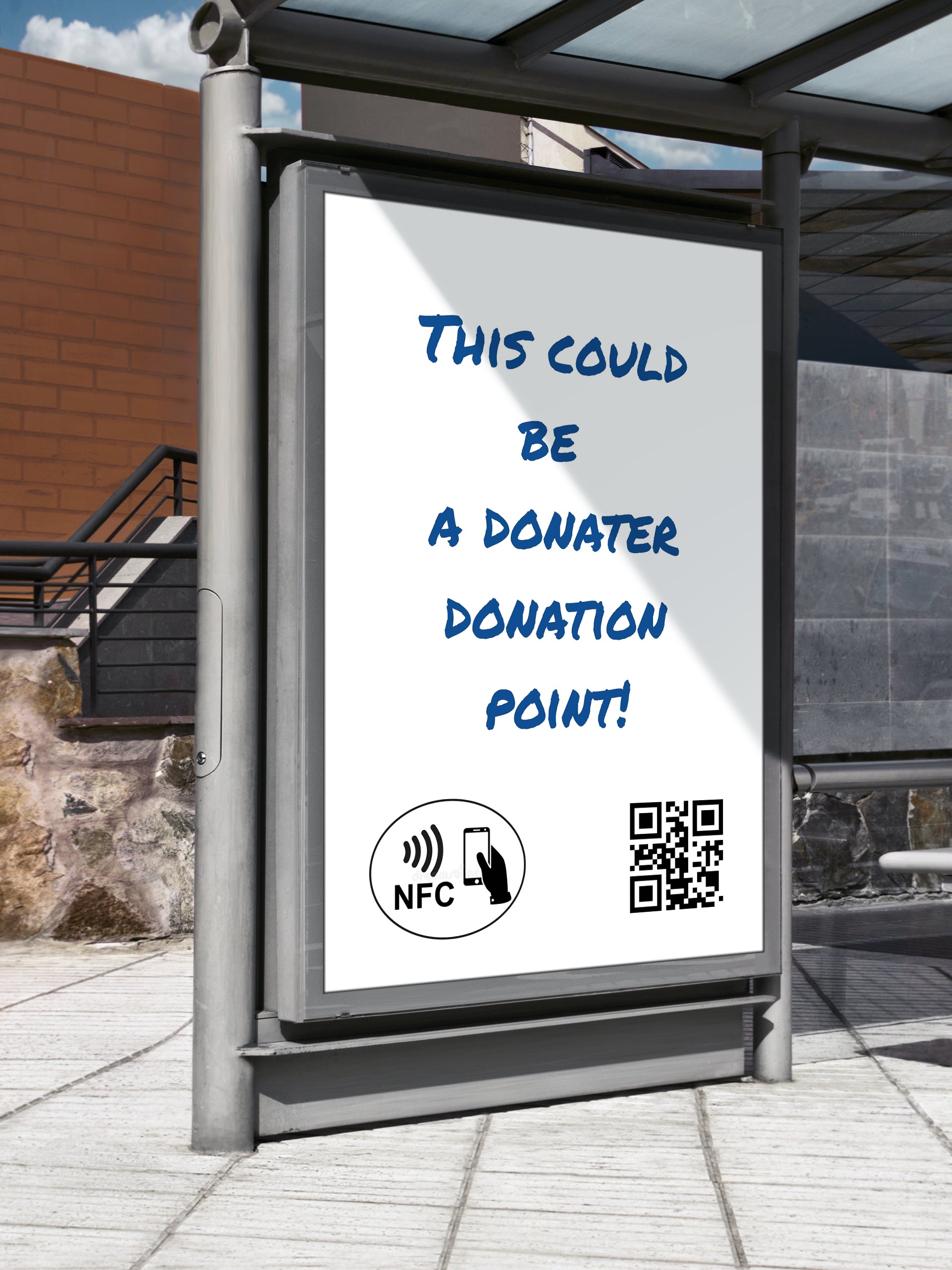 QR Code/NFC Stickers - Donater - Contactless and Cashless Donations UK